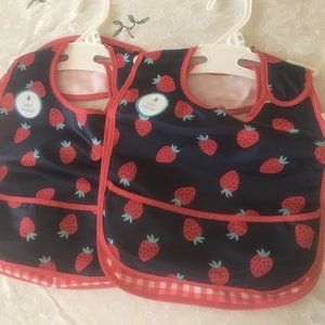 Carter's | Accessories | Nwt Carters Twins Strawberry Catcher Bibs Set ...